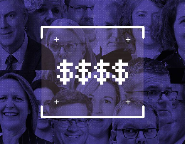 Thirty-four government employees with seven-figure salaries